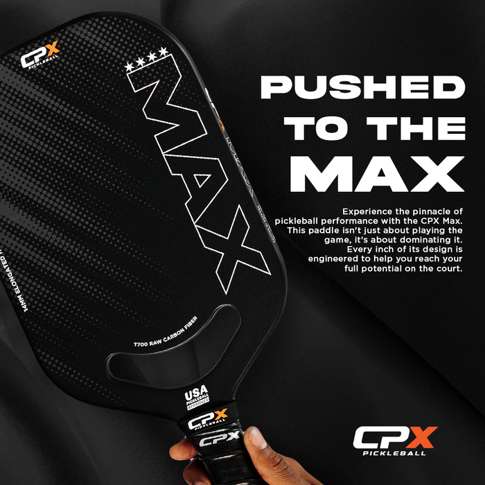 CPX Max Pickleball Paddle | T700 Carbon Fiber, 14mm