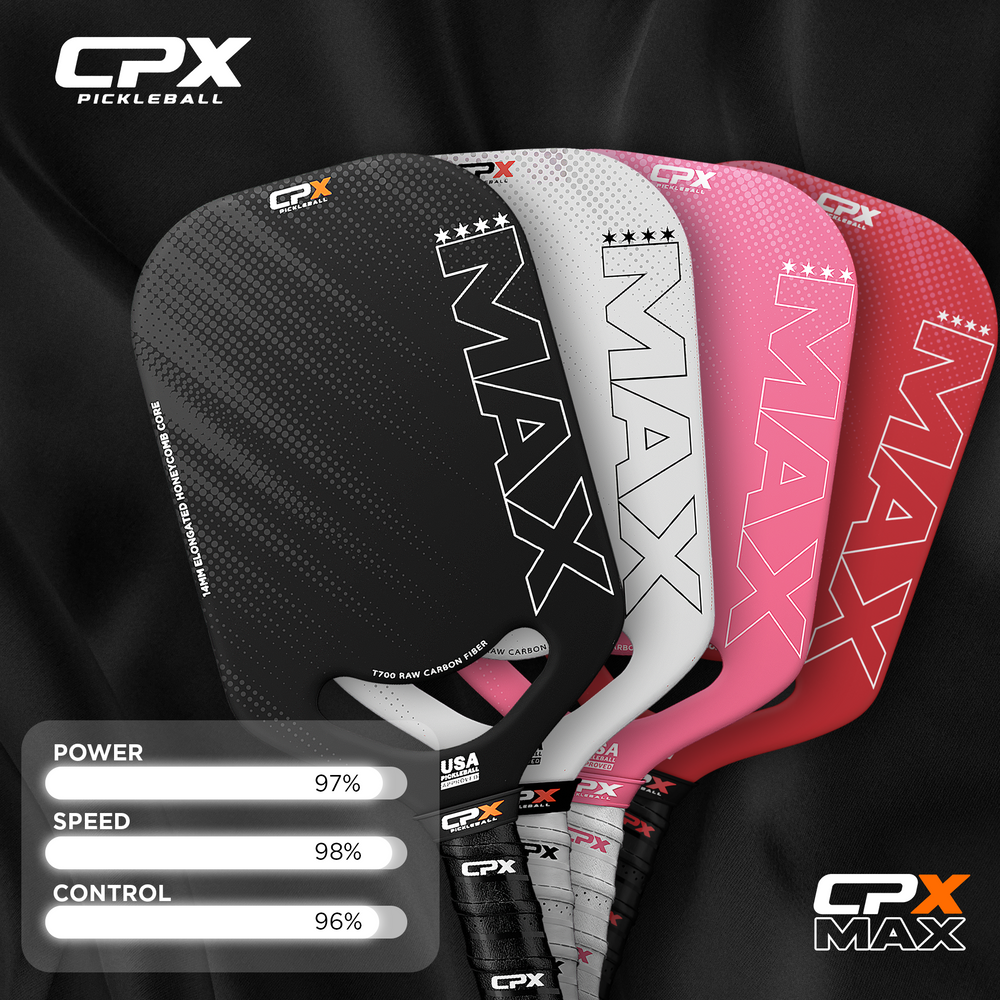 CPX Max Pickleball Paddle | T700 Carbon Fiber, 14mm