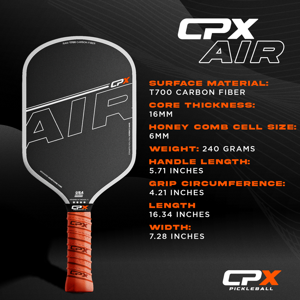 Buy CPX Carbon Fiber Air Paddle Online - USA Pickleball Approved
